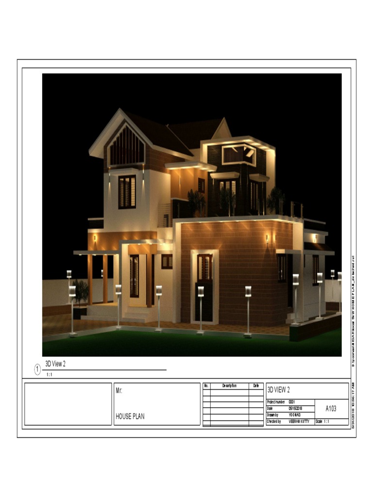 Sheet - A103 - 3D VIEW 2 | PDF