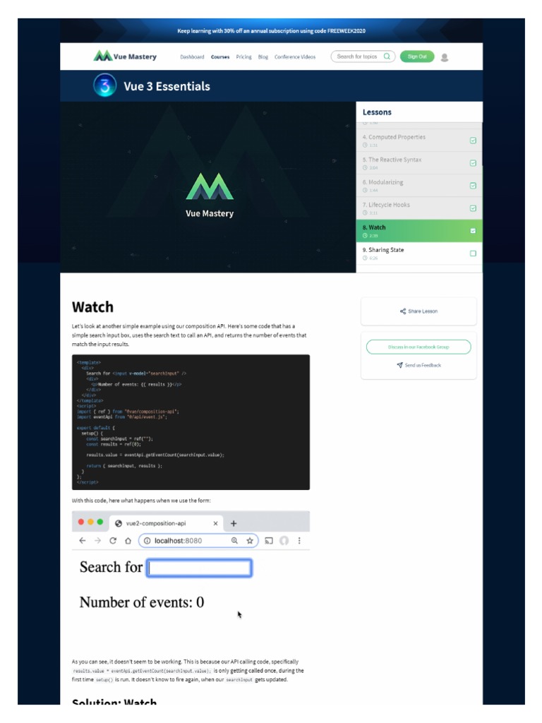 Screencapture Vuemastery Courses Vue 3 Essentials Watch 2020 04 14 22 ... Screencapture Vuemastery Courses Vue 3 Essentials Watch 2020 04 14 22 ...