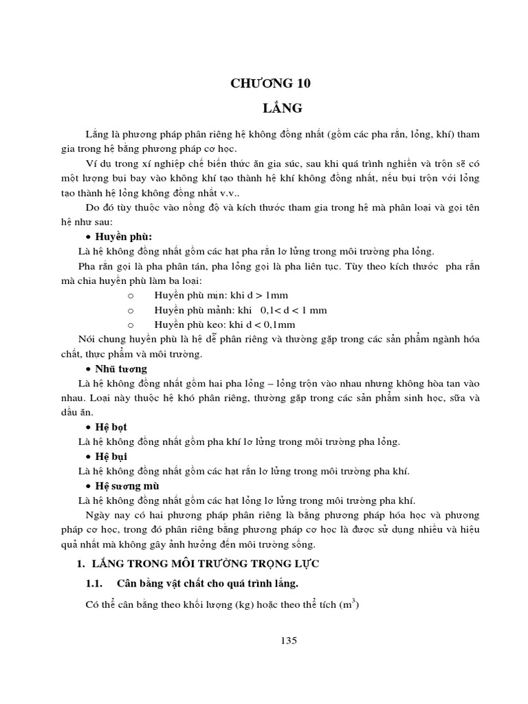 C10 - Lắng | PDF
