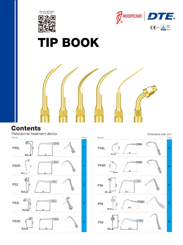 Ultrasonic Scaler Tip Usage Guide | PDF | Dental Implant | Periodontology