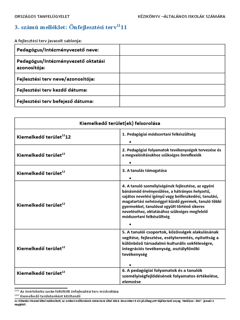 Fejlesztési Terv - Üres | PDF