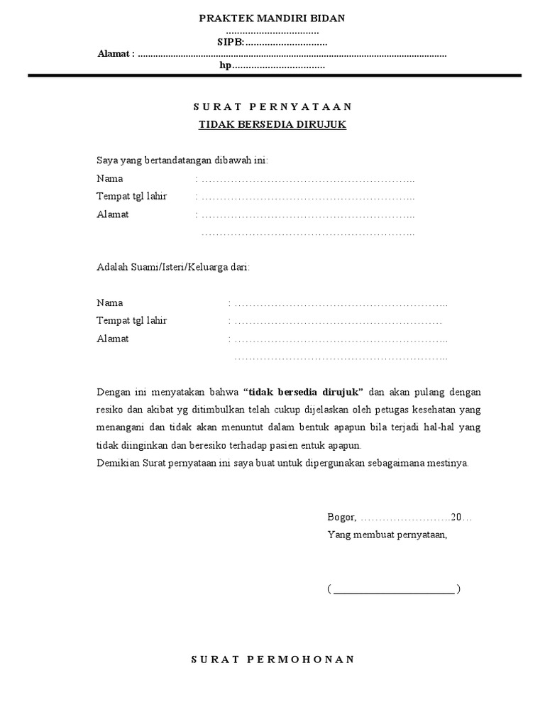 Format Formulir | PDF