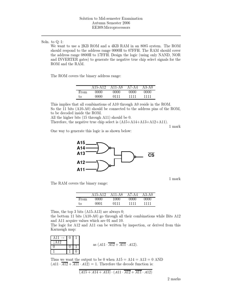 Midsem Soln | PDF | Instruction Set | Read Only Memory Midsem Soln | PDF | Instruction Set | Read Only Memory