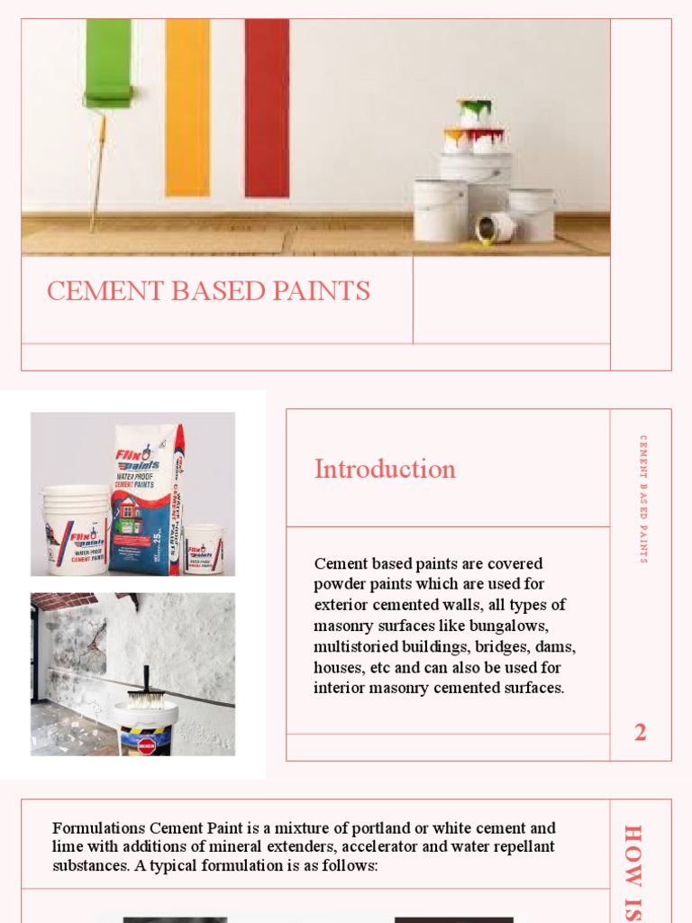 MCT - Cement Paints | PDF | Paint | Cement