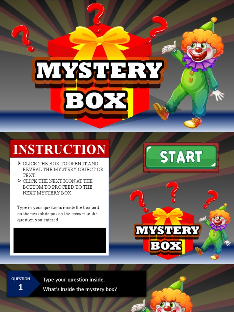 Mystery Box Powerpoint Template | PDF