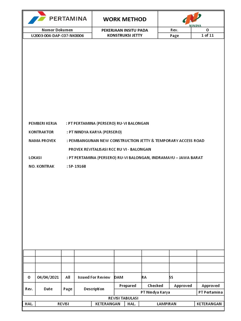 Form Work Method Insitu Pada Konstruksi Jetty | PDF