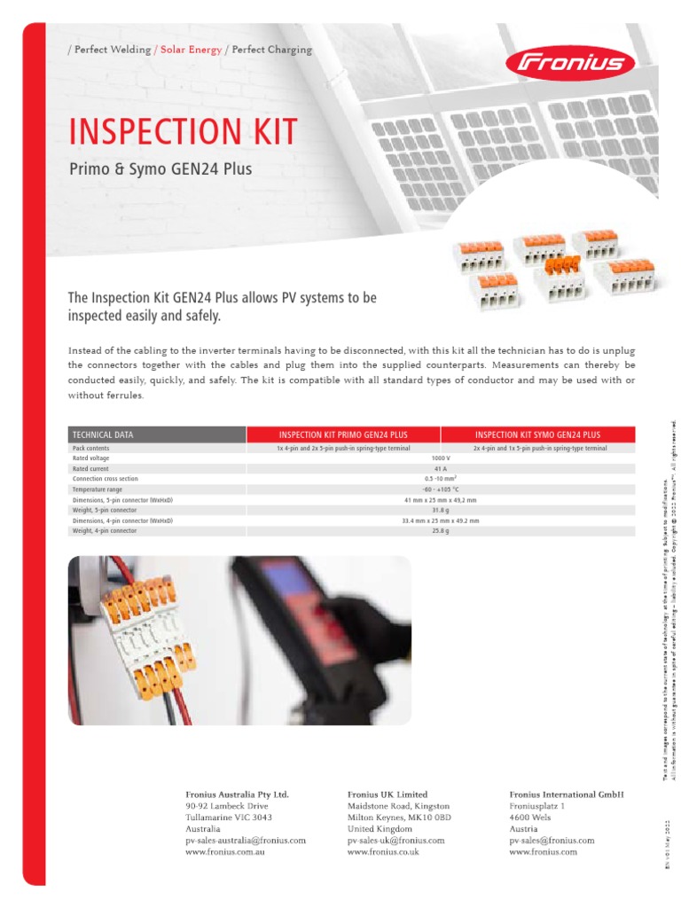 SE FLY Wago Inspection Kit GEN24Plus en | PDF | Electrical Connector ...