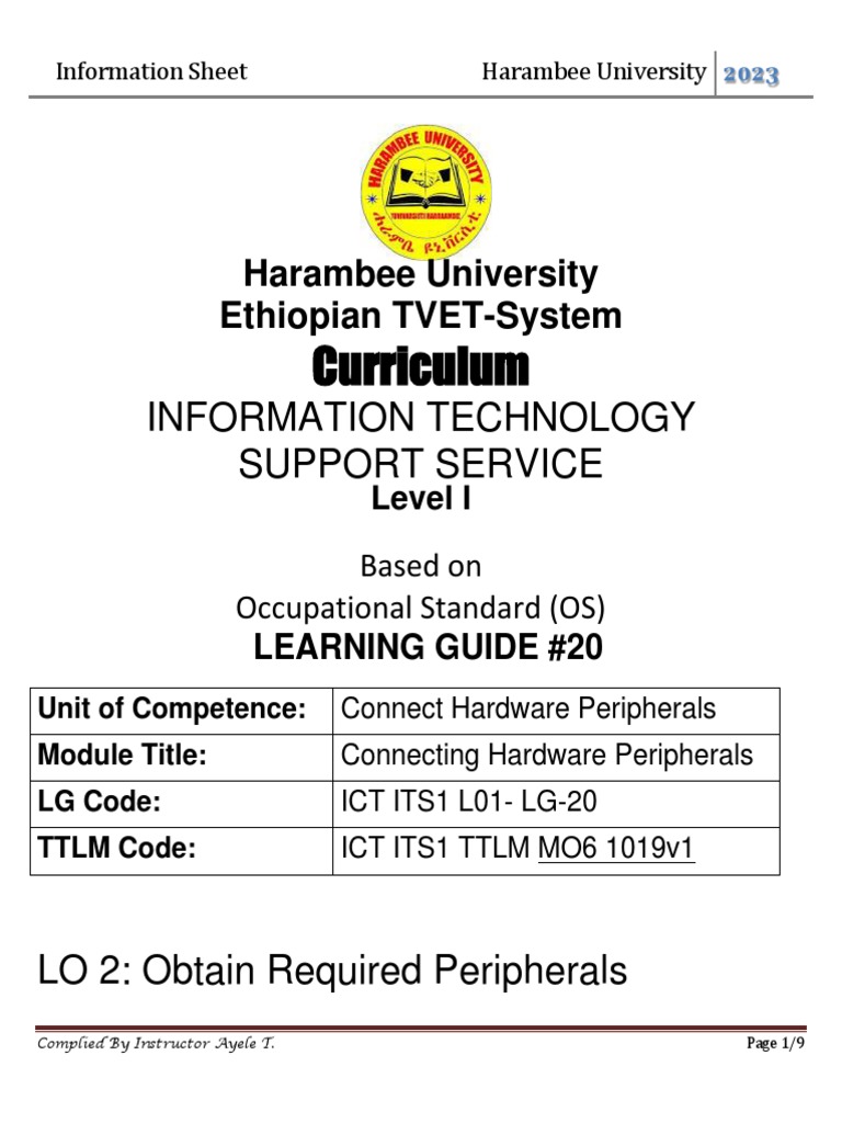 Connect Hardware Peripherals LO2 | PDF