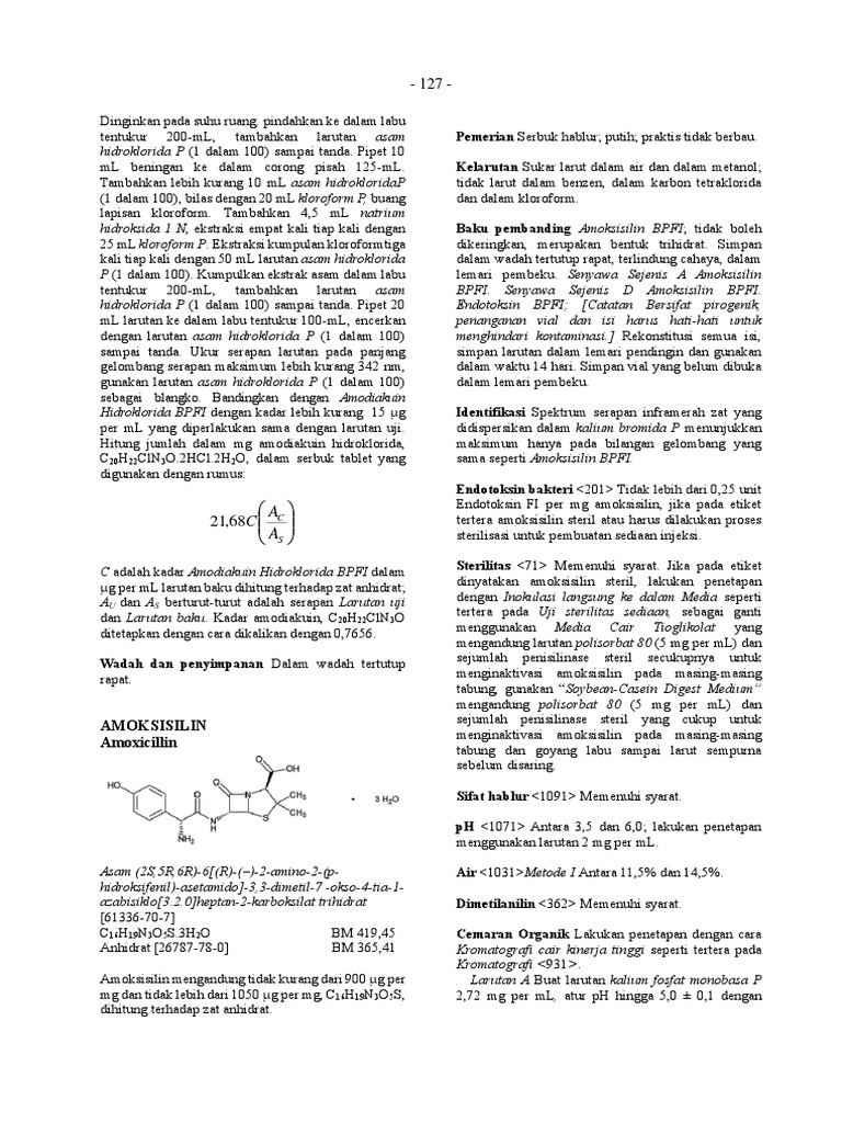 Amoxicillin FI 6 | PDF