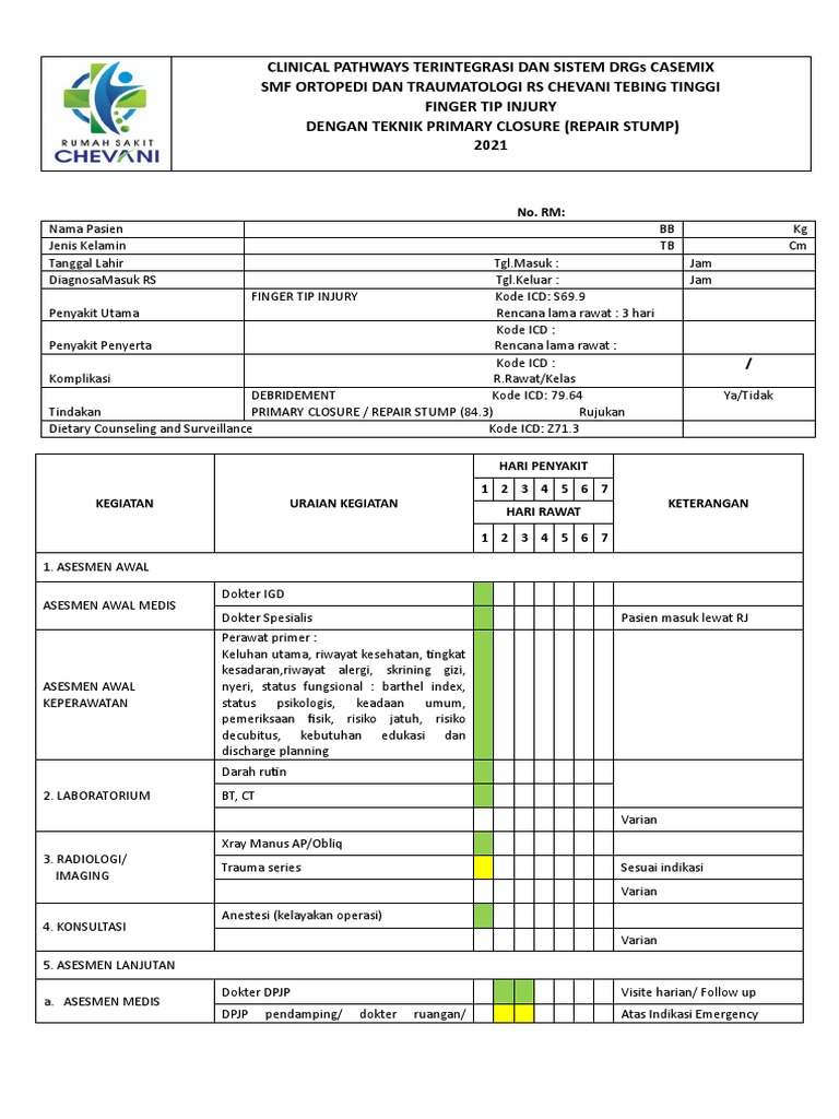 Finger Tip Injury Repair Stump | PDF