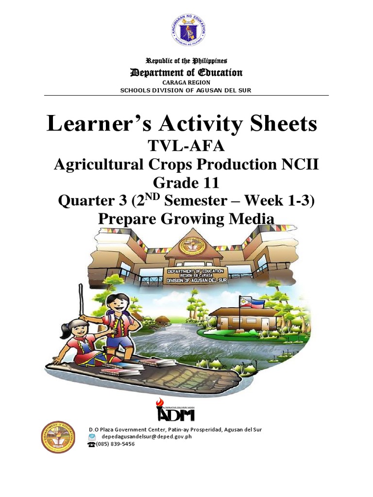 TVL11AFA Grade - Q3 - W1-3 - LAS | PDF | Sowing | Compost