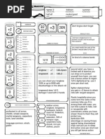 Tortle Character Sheet | PDF | Role Playing Games