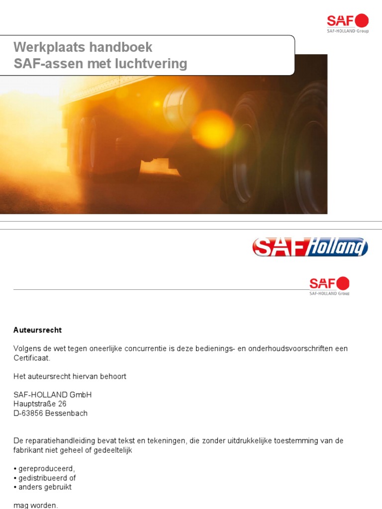 154 - Saf Holland Werkplaats Handboek 3 0 NL | PDF