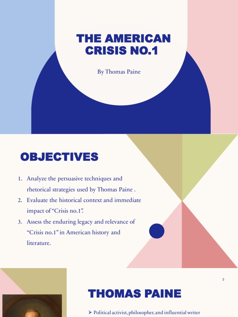 THE American CRISIS NO1 | PDF | Thomas Paine | George Washington