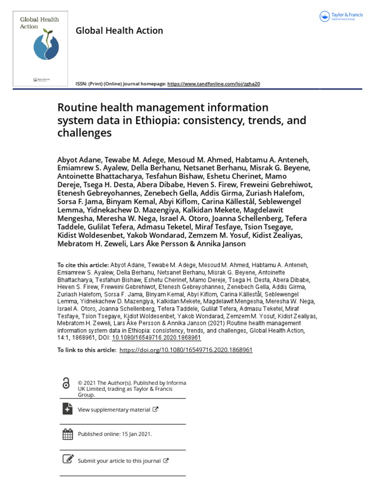 Ethiopia's Health Data: Trends & Challenges | PDF | Infant Mortality ...