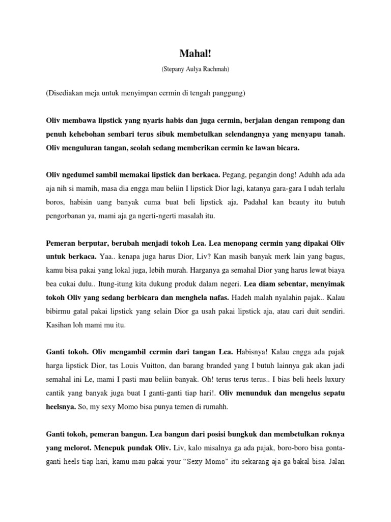 Monolog. Mahal! | PDF