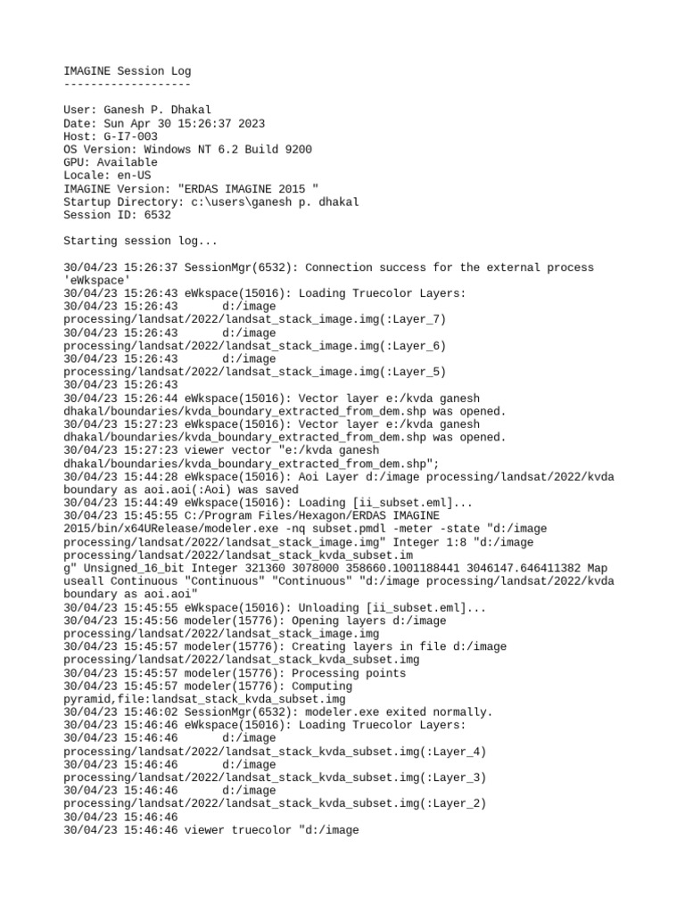 Imagine Log 043023 152637 | PDF