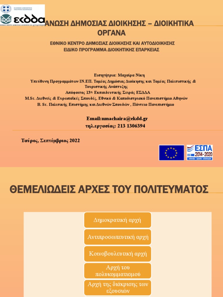 ΟΡΓΑΝΩΣΗ ΔΗΜΟΣΙΑΣ ΔΙΟΙΚΗΣΗΣ τελικο | PDF