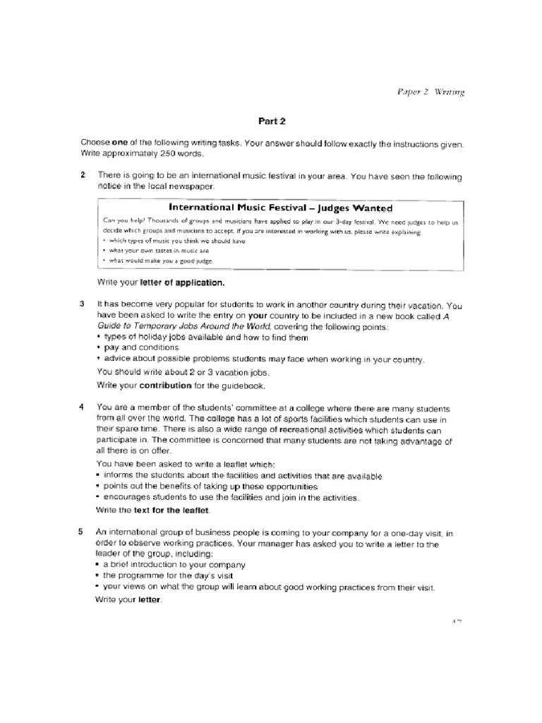 Sample - Writing - Cae | PDF