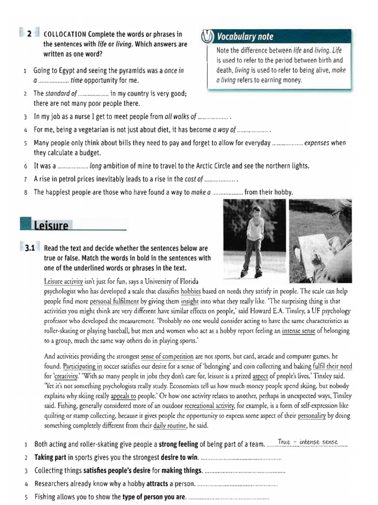 Building Vocabulary 1 | PDF