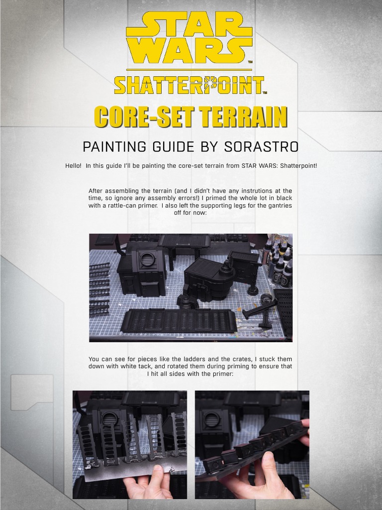Shatterpoint Terrain Painting Guide | PDF | Grey | Visual Perception