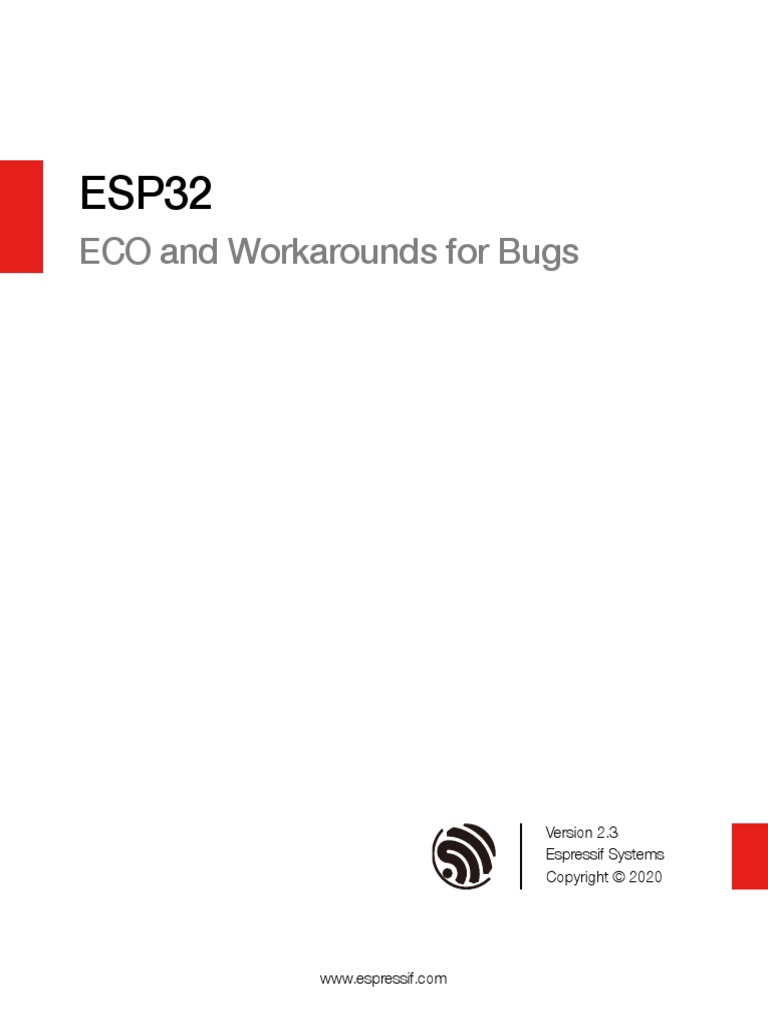 Eco And Workarounds For Bugs In Esp32 En Pdf Central Processing 4454