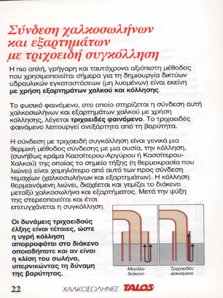ΣΥΝΔΕΣΗ ΧΑΛΚΟΣΩΛΗΝΩΝ | PDF
