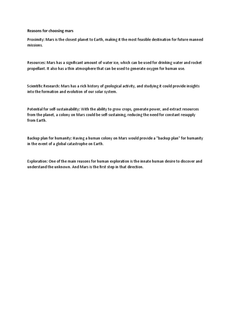 Colonizing Mars | PDF | Mars | Space Colonization