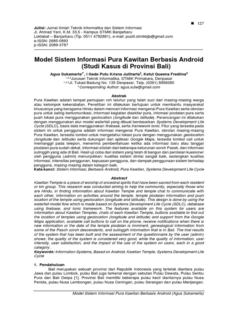 Jurnal Model Sistem | PDF