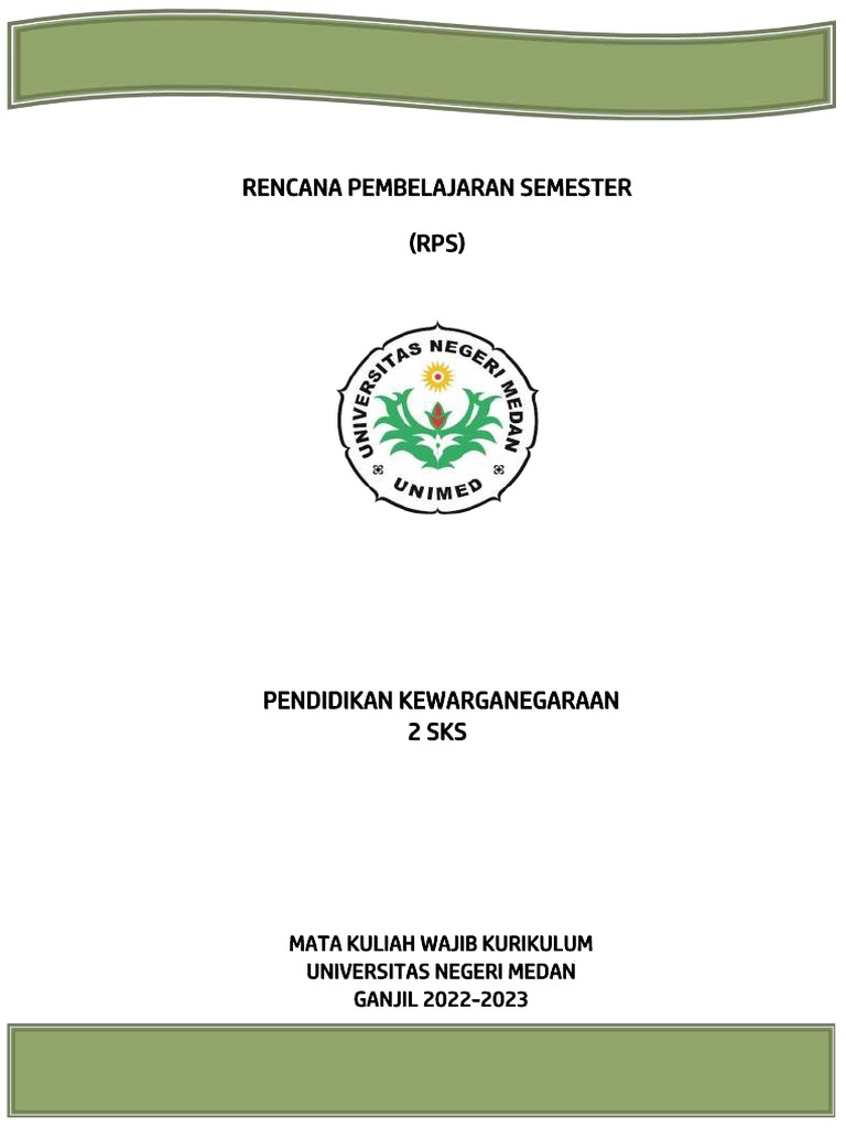 Rps PKN Ganjil 2022-2023 | PDF