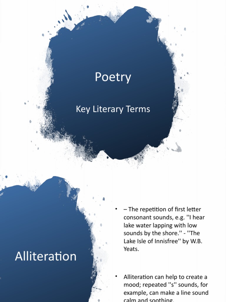 Poetic Terms | PDF | Poetry | Poetic Devices