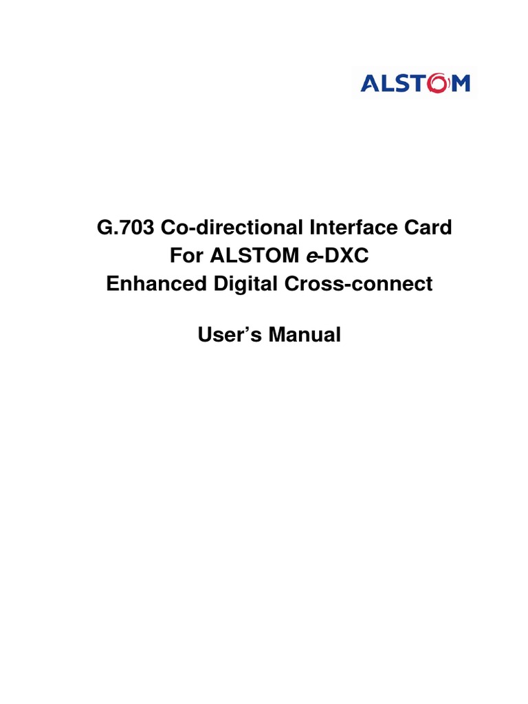 G.703 Co-Directional Interface Card For Alstom E-Dxc Enhanced Digital ...