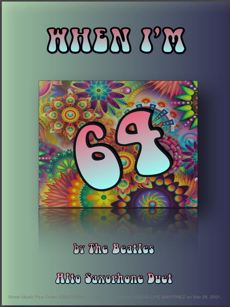When I M Sixty Four by The Beatles For Alto Saxophone Duet | PDF | The ...