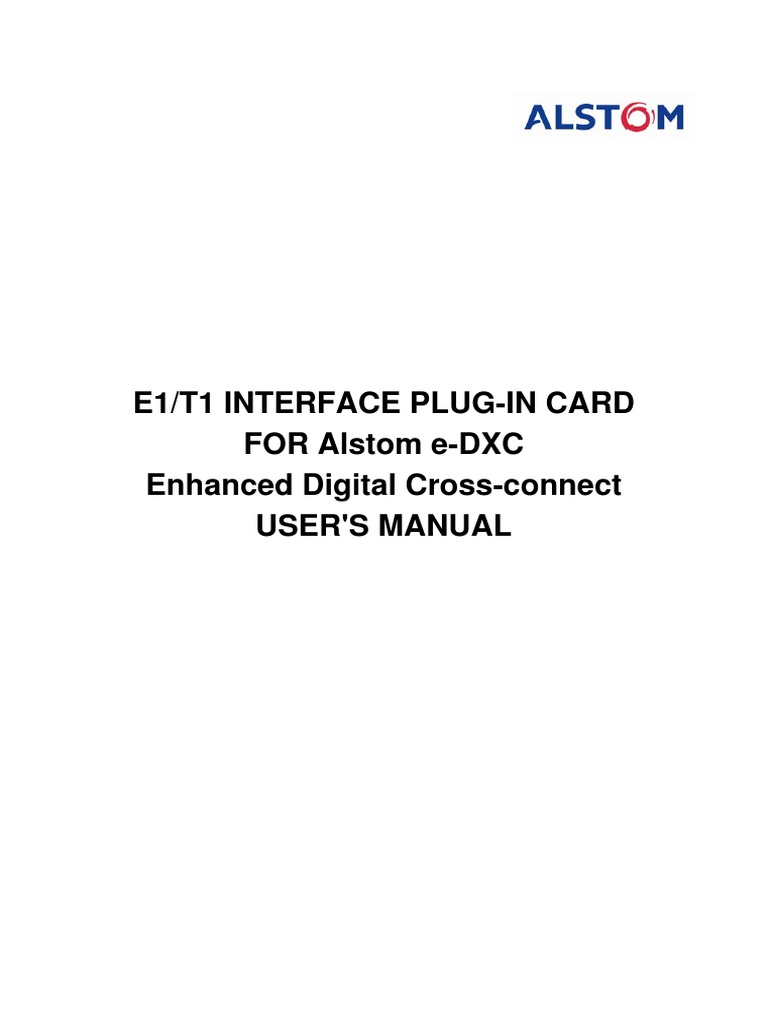 E1/T1 Interface Plug-In Card FOR Alstom e-DXC Enhanced Digital Cross ...