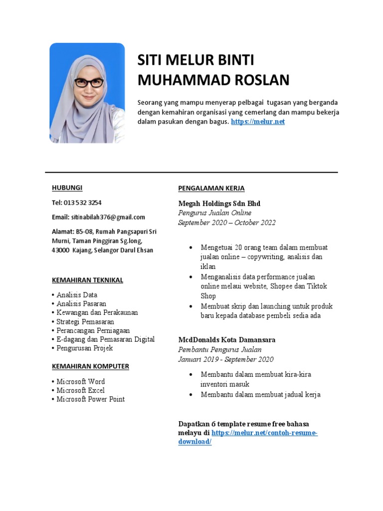 Contoh Resume Bahasa Melayu | PDF