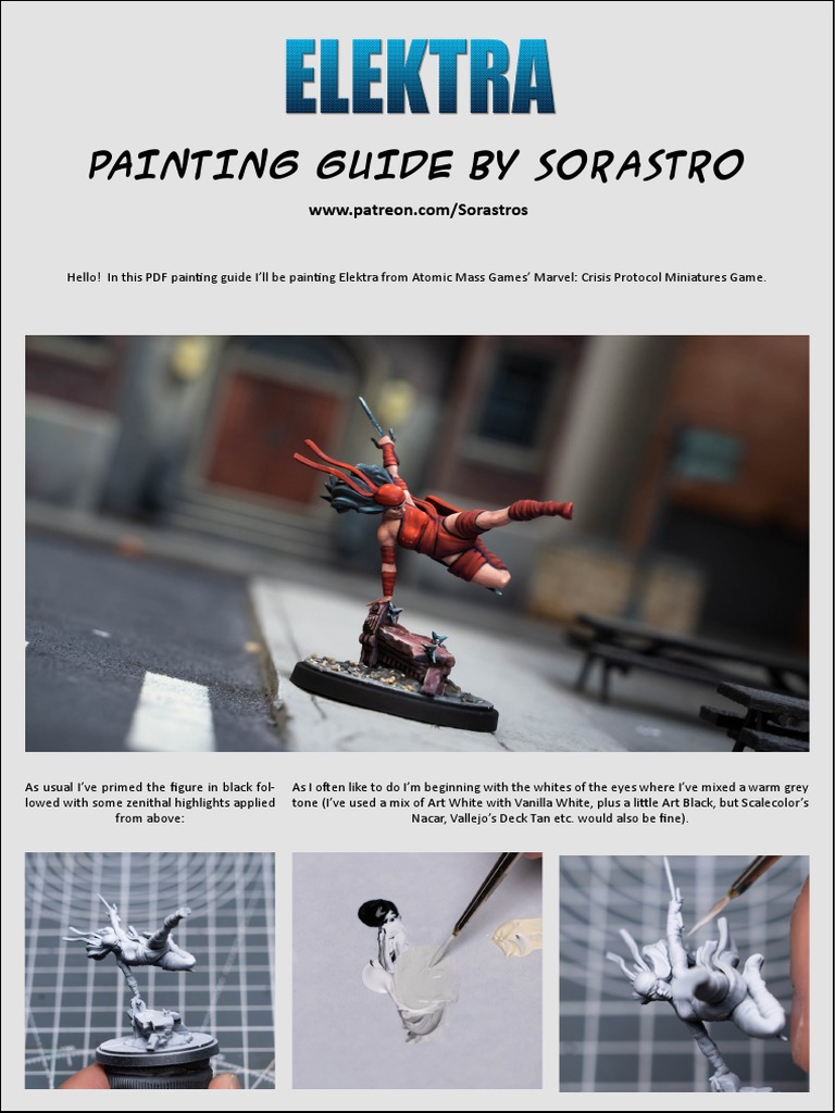 Elektra Painting Guide | PDF | Red | Blue