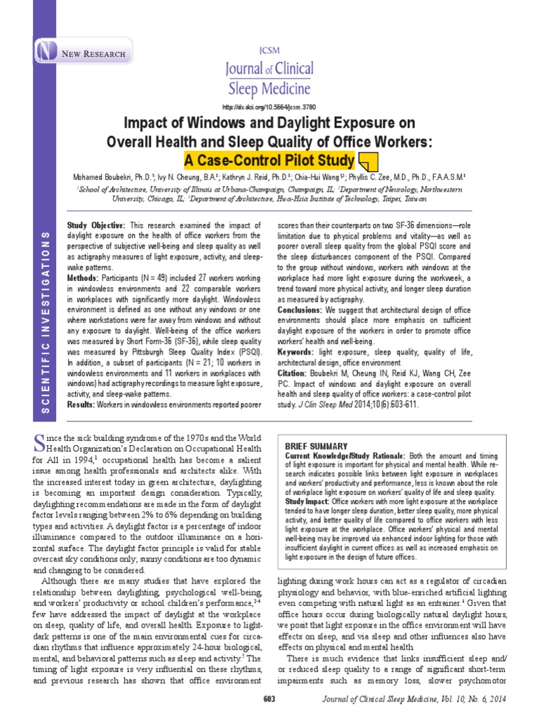 Boubekri et al_2014_Impact of Windows and Daylight Exposure on Overall ...