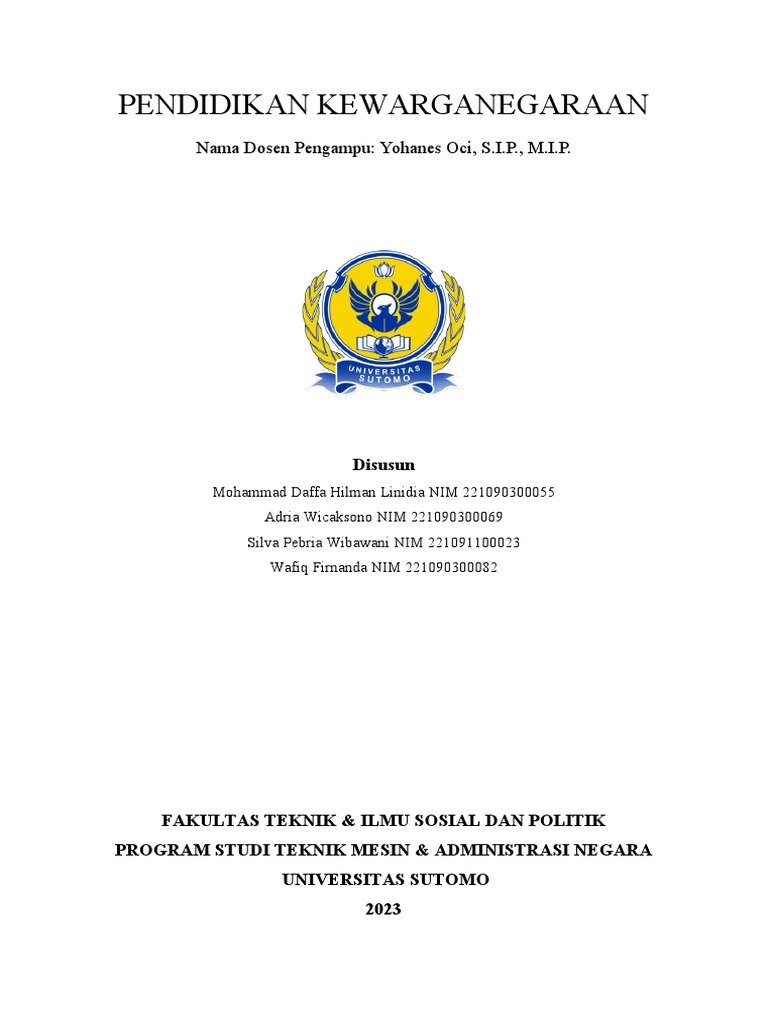 PKN Kel 1 | PDF | Karier & Perkembangan