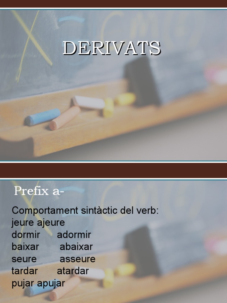 DERIVATS | PDF
