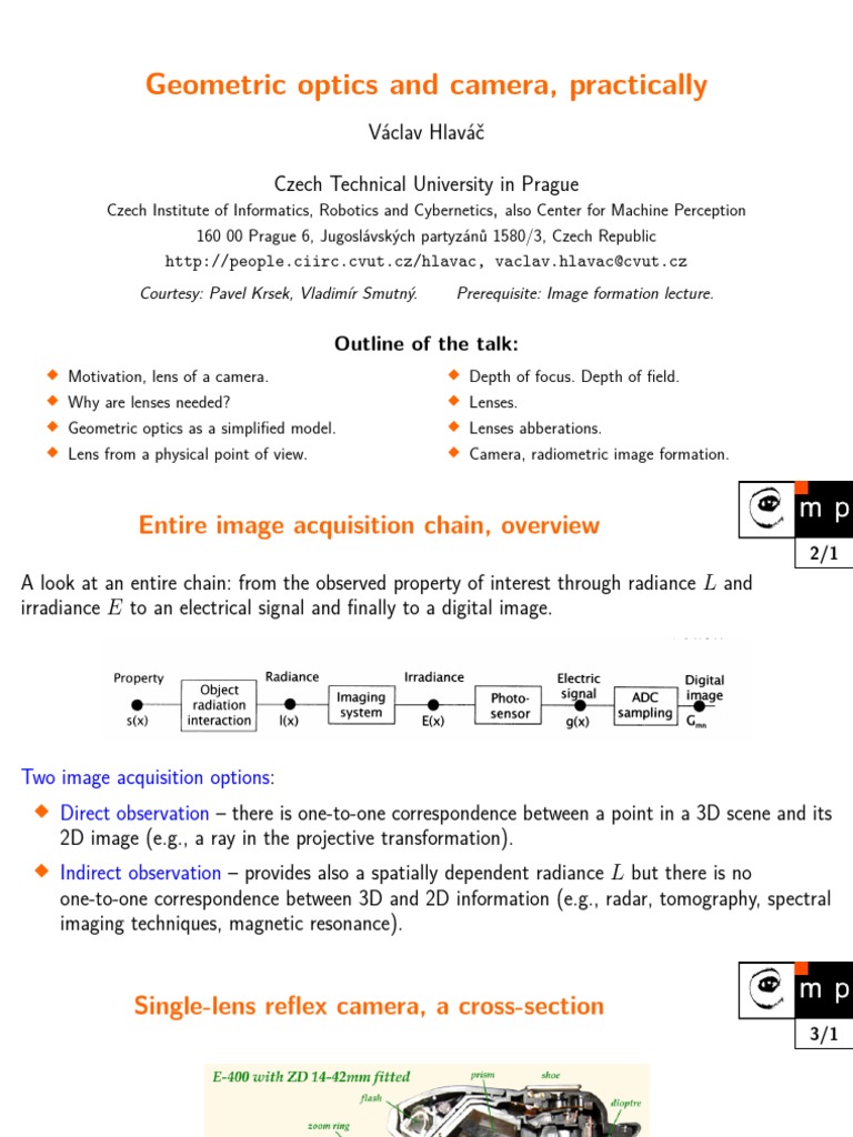 Geometric Optics in Camera Design | PDF | Aperture | Optics