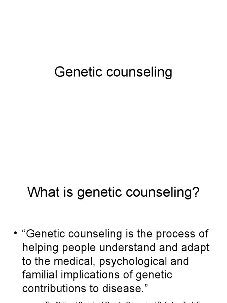 Genetic Cousel 21.4.11 | PDF | Genetic Counseling | Genetic Disorder Genetic Cousel 21.4.11 | PDF | Genetic Counseling | Genetic Disorder