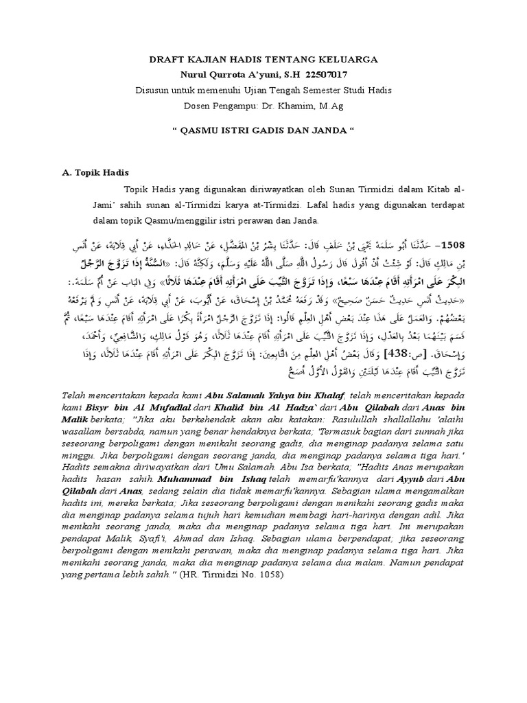 Jurnal Hadist | PDF