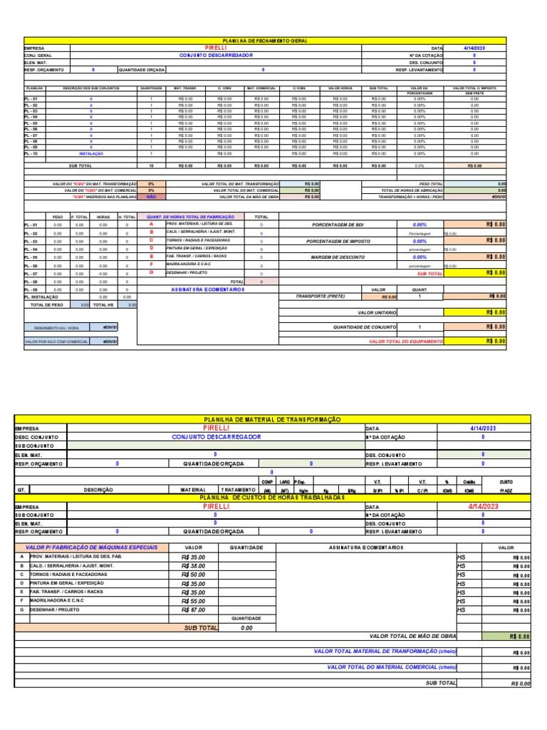 Planilha - Breno | PDF