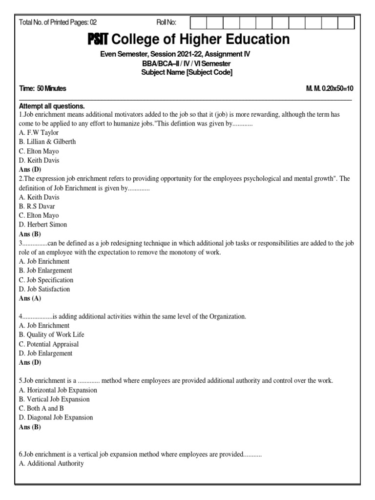 Extra MCQ of HRD | PDF