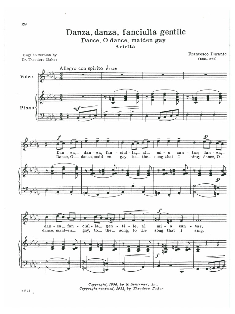 Danza, Danza, Fanciulla | PDF