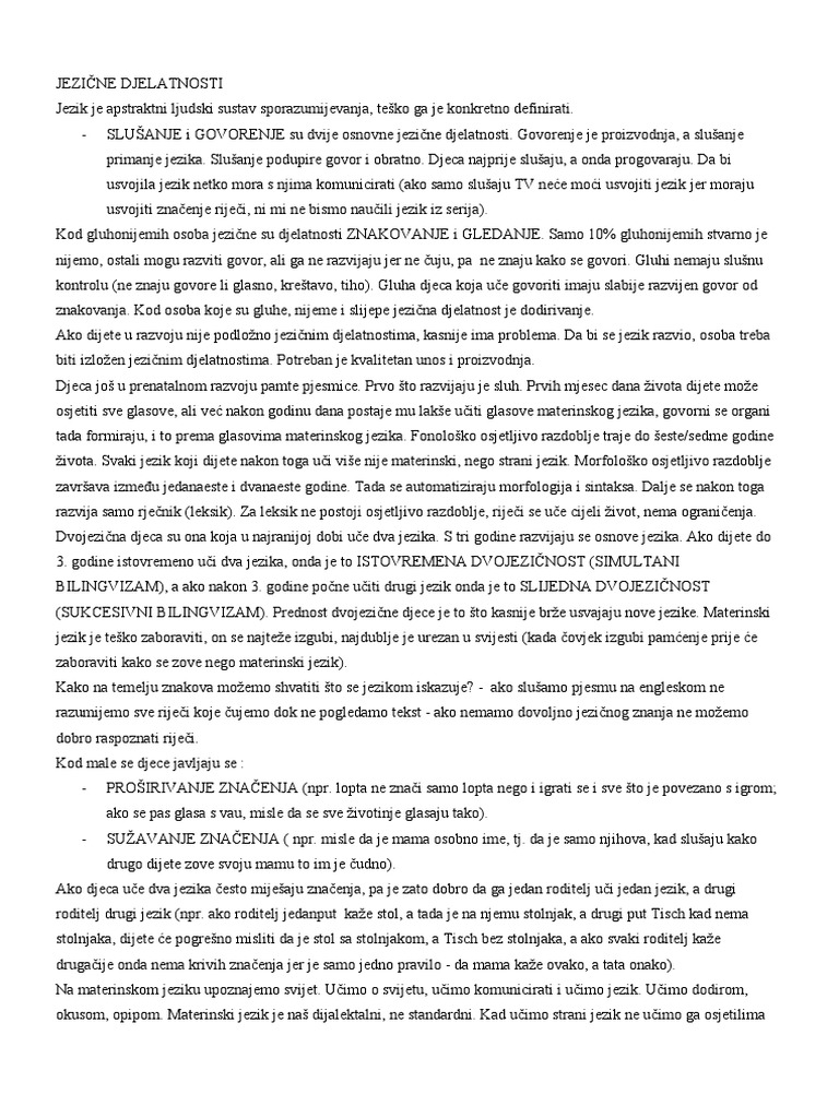 Teorija Jezika | PDF