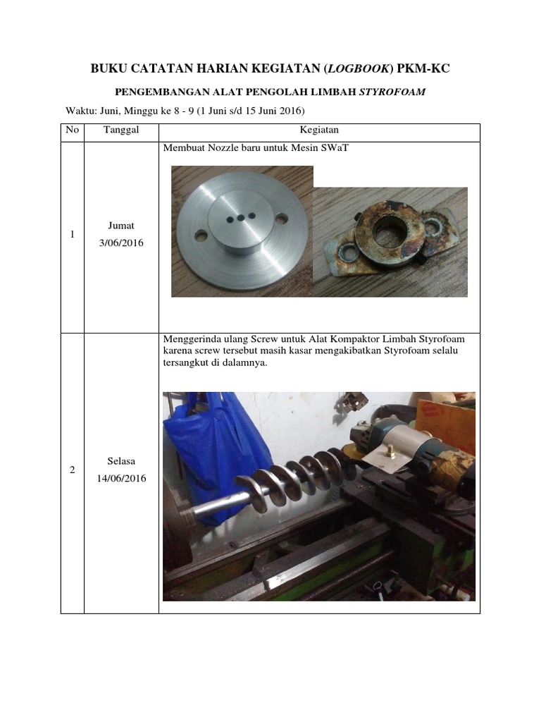3 Logbook Juni Minggu 1 | PDF
