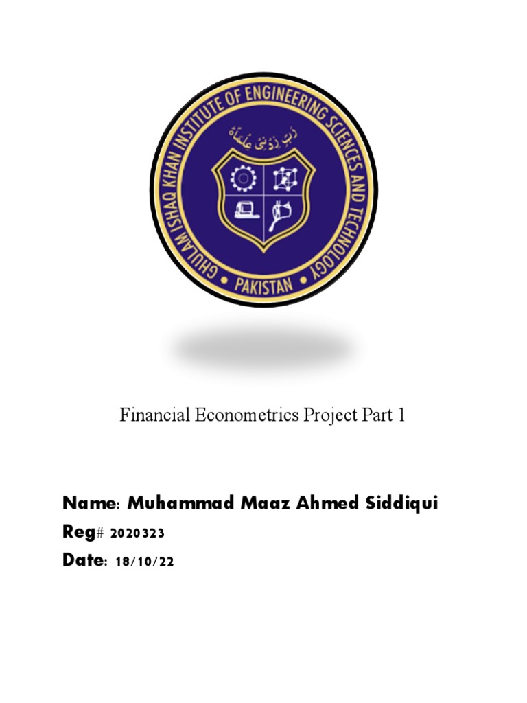 Econometrics Project 2020323 Pdf Coefficient Of Determination Multicollinearity