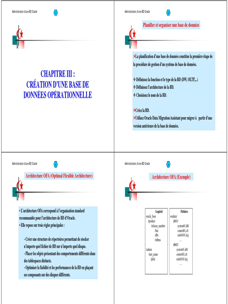 Création et gestion d'une base Oracle | PDF | Bases de données | Base ...