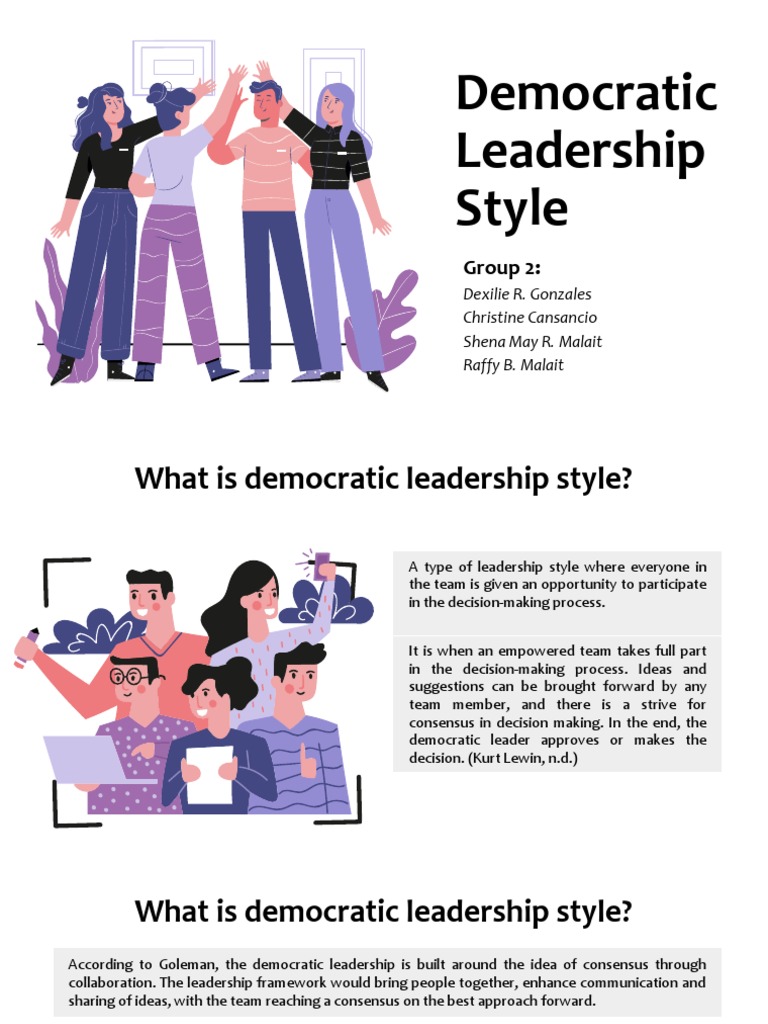 Understanding Democratic Leadership Style | PDF | Self-Improvement